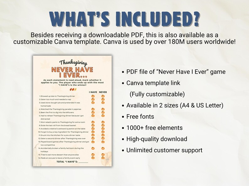 Thanksgiving Games Printable Never Have I Ever Friendsgiving Party ...