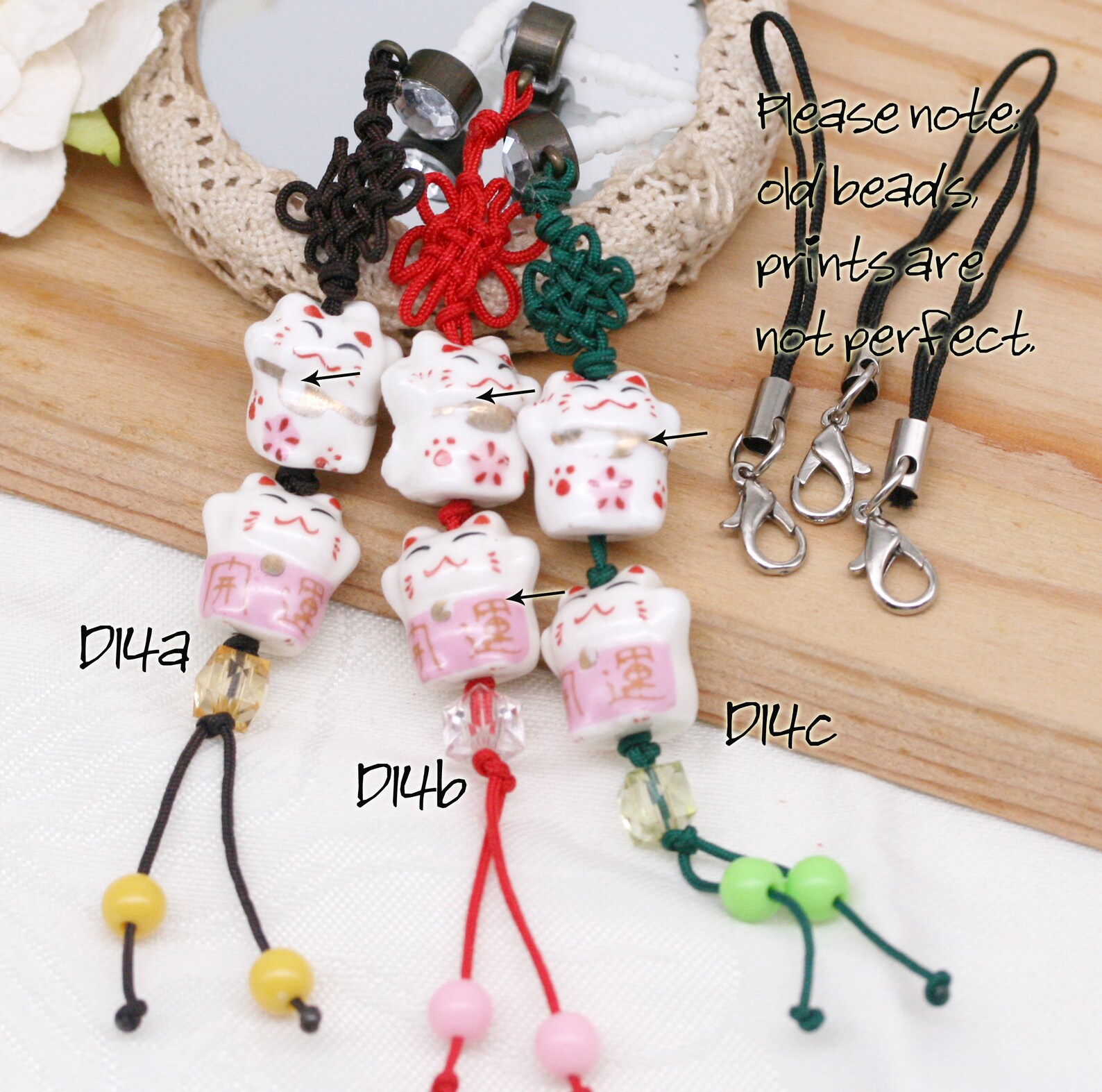 Maneki Neko Phone Charm/ Dust Plug (DP) - Etsy