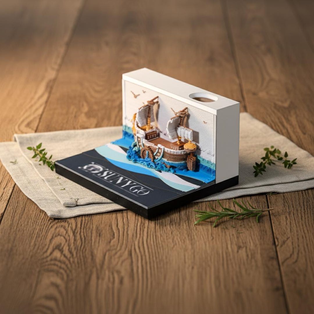2026 Pirate Ship 3D Desk Calendar - Etsy UK