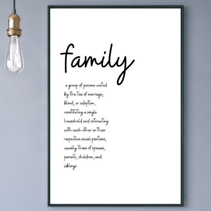Family Definition - Etsy