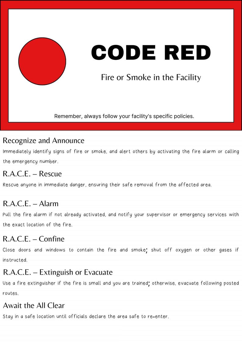Hospital Codes, Color Codes, Medical Student, Healthcare Worker, Cheat ...