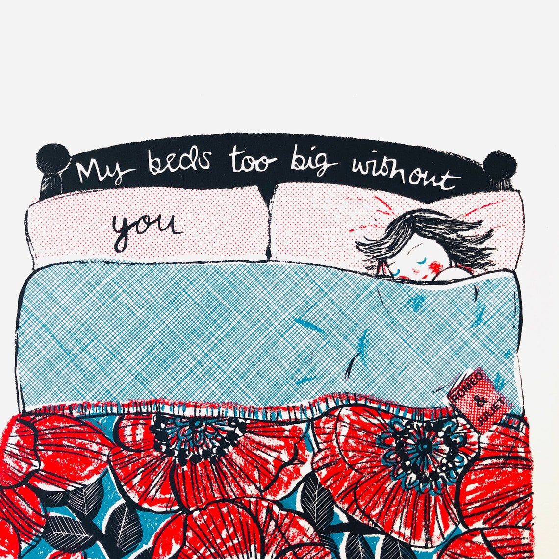 My Bed Screen print | Etsy