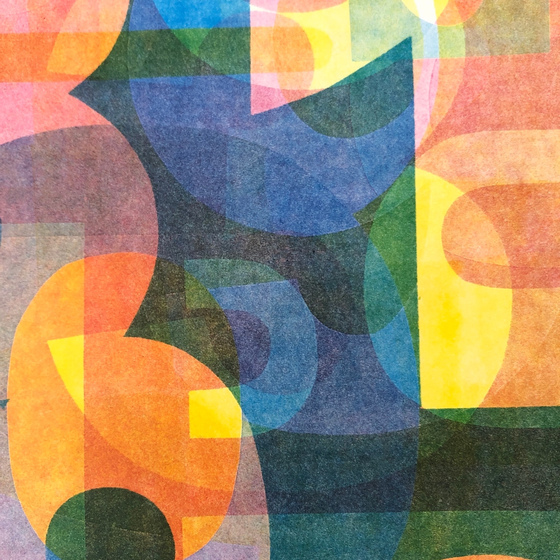 Two fat ladies abstract original art print | Etsy