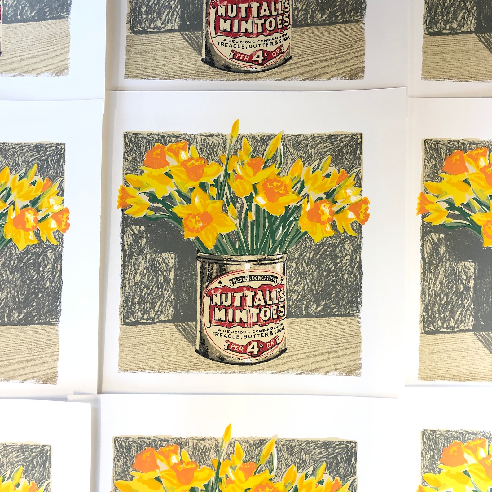 Daffies and Mintoes Original Screen Print Wall Art | Etsy