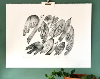 Drypoint Etching - Etsy