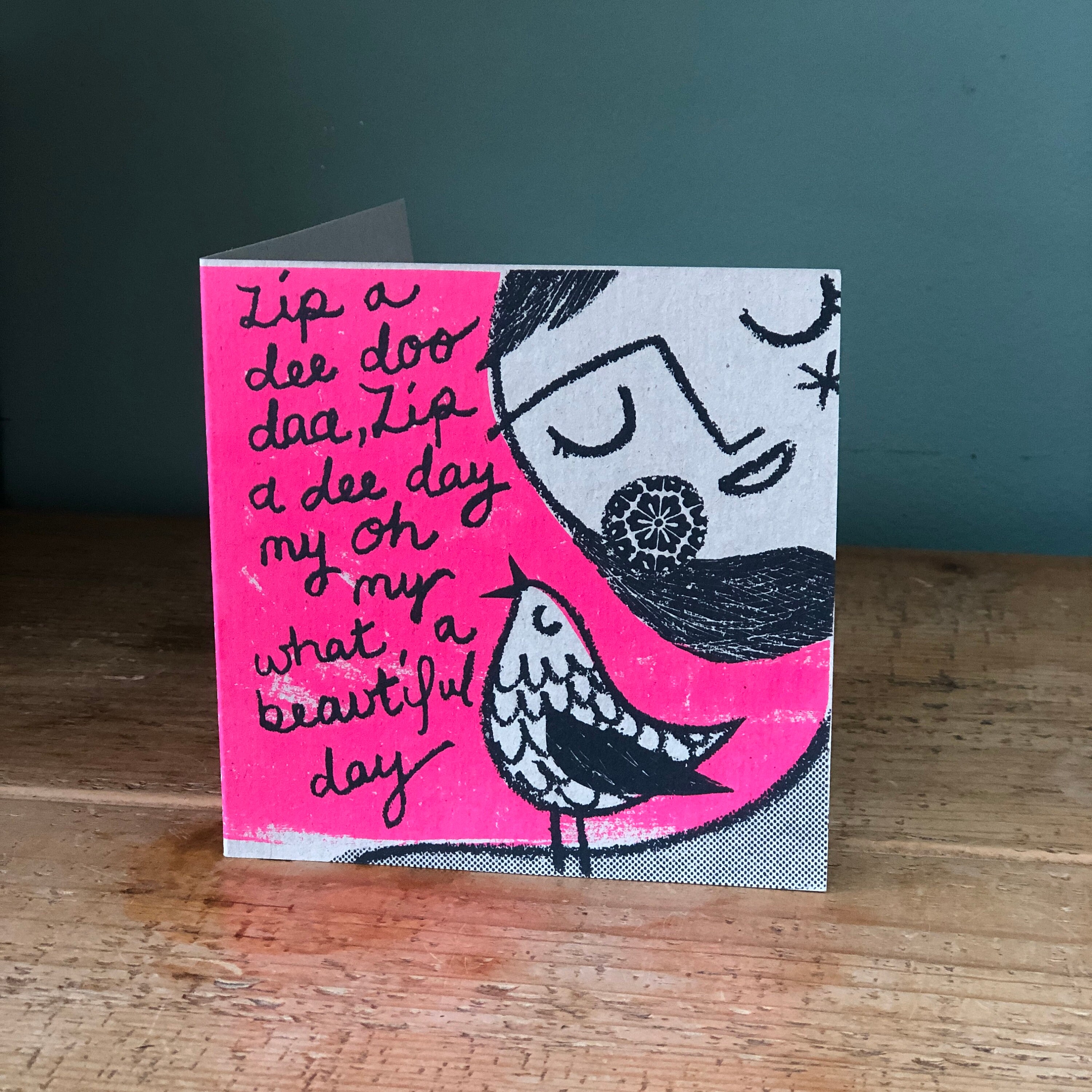 Zip a Dee Handmade Card - Etsy UK