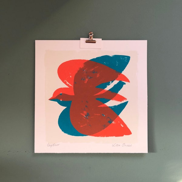 Orange Screen Print - Etsy