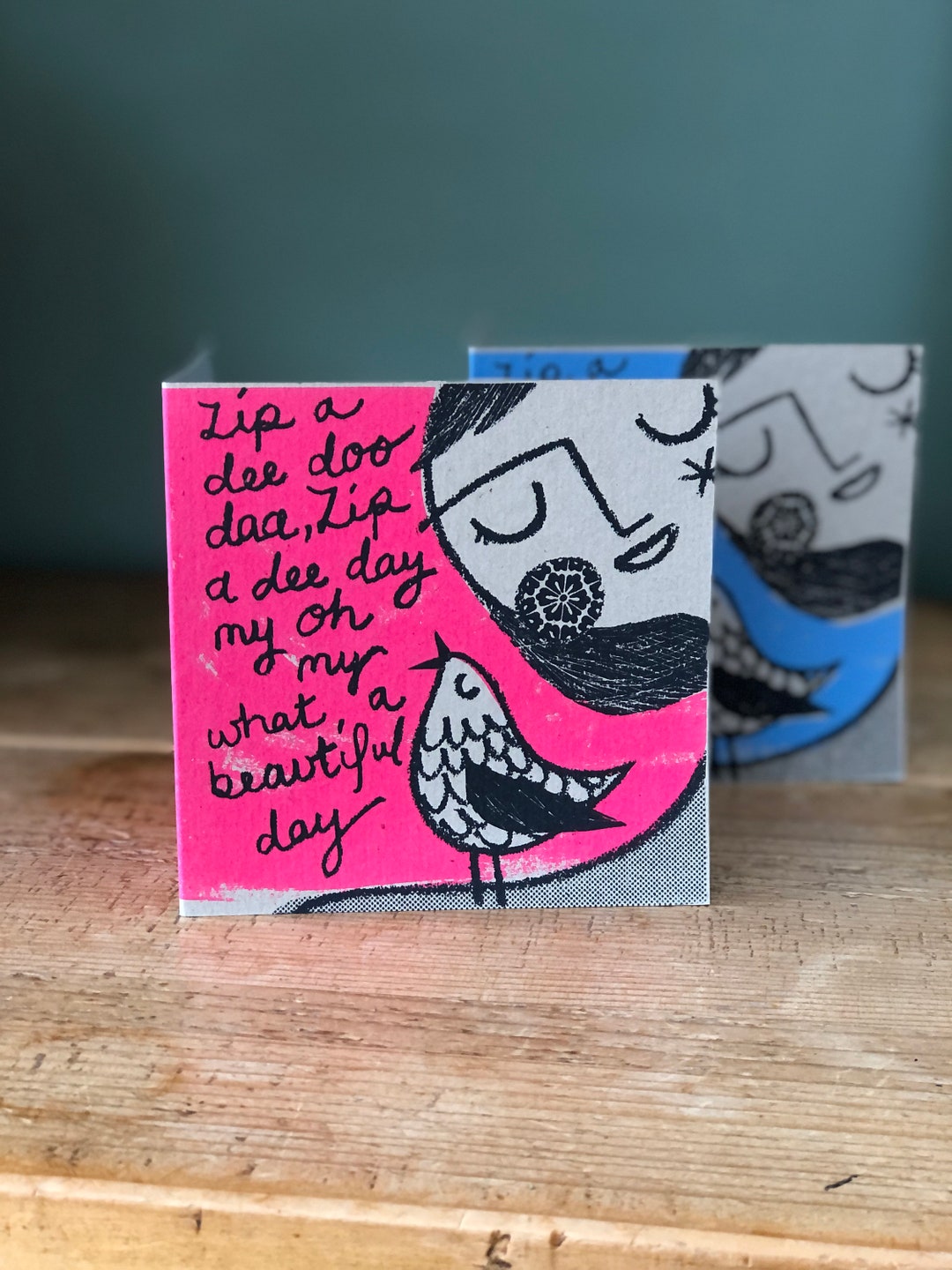 Zip a Dee - Handmade Card - Etsy UK
