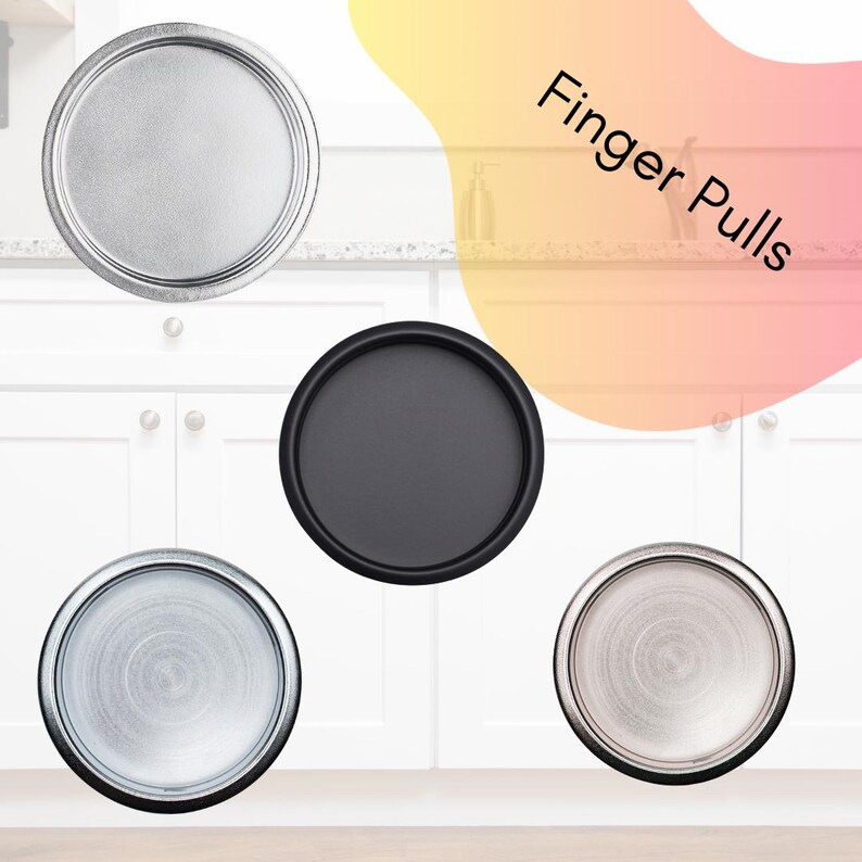 Round Recessed Finger Pull Flush Handle for Sliding and Pocket Doors ...