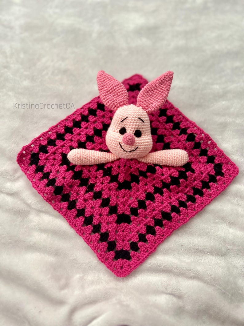 Piglet Lovey - Baby Comforter Crochet Pattern in English - Granny ...