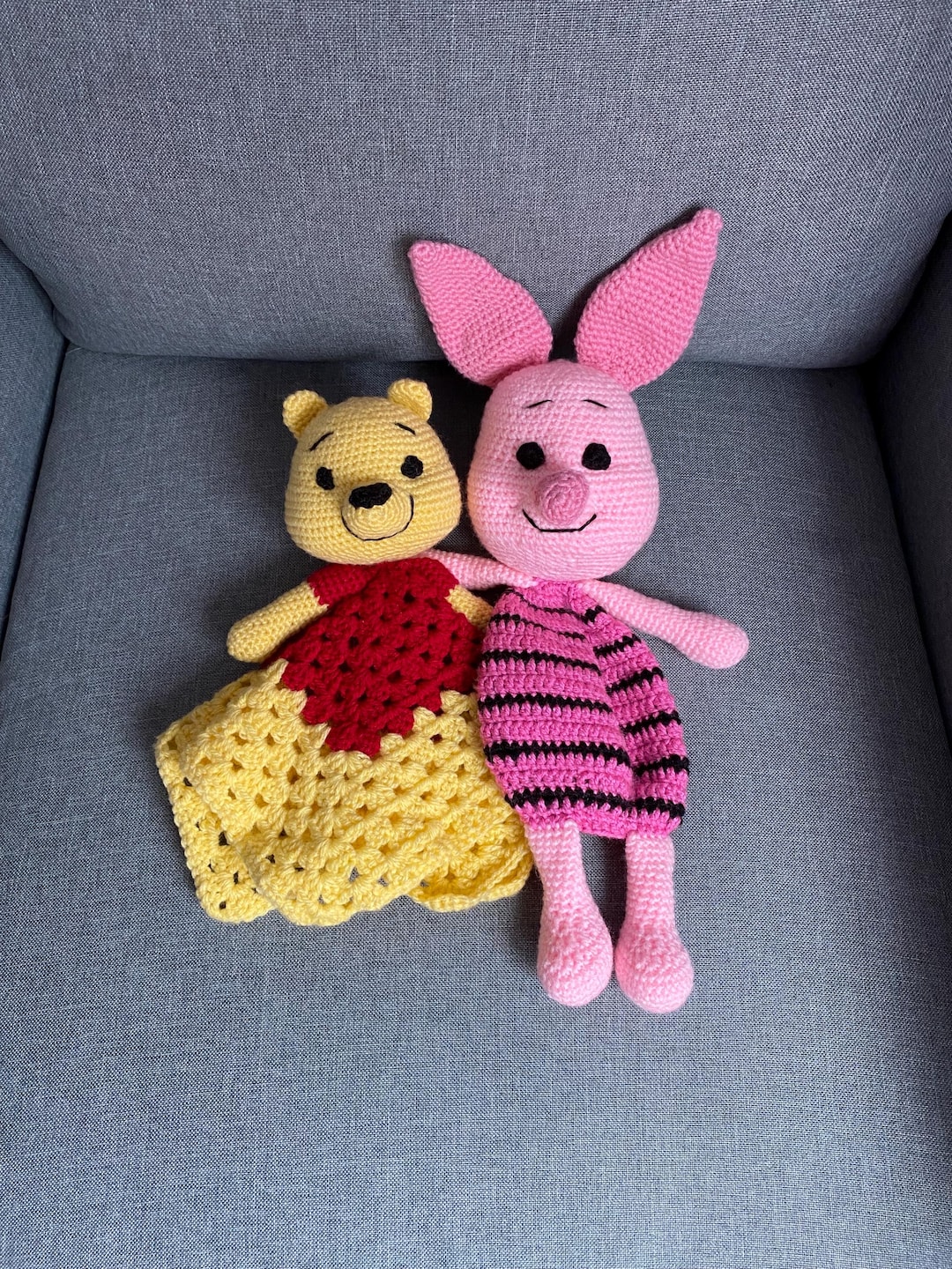 Winnie the Pooh & Piglet Lovey Duo Crochet Pattern Bundle - Baby ...