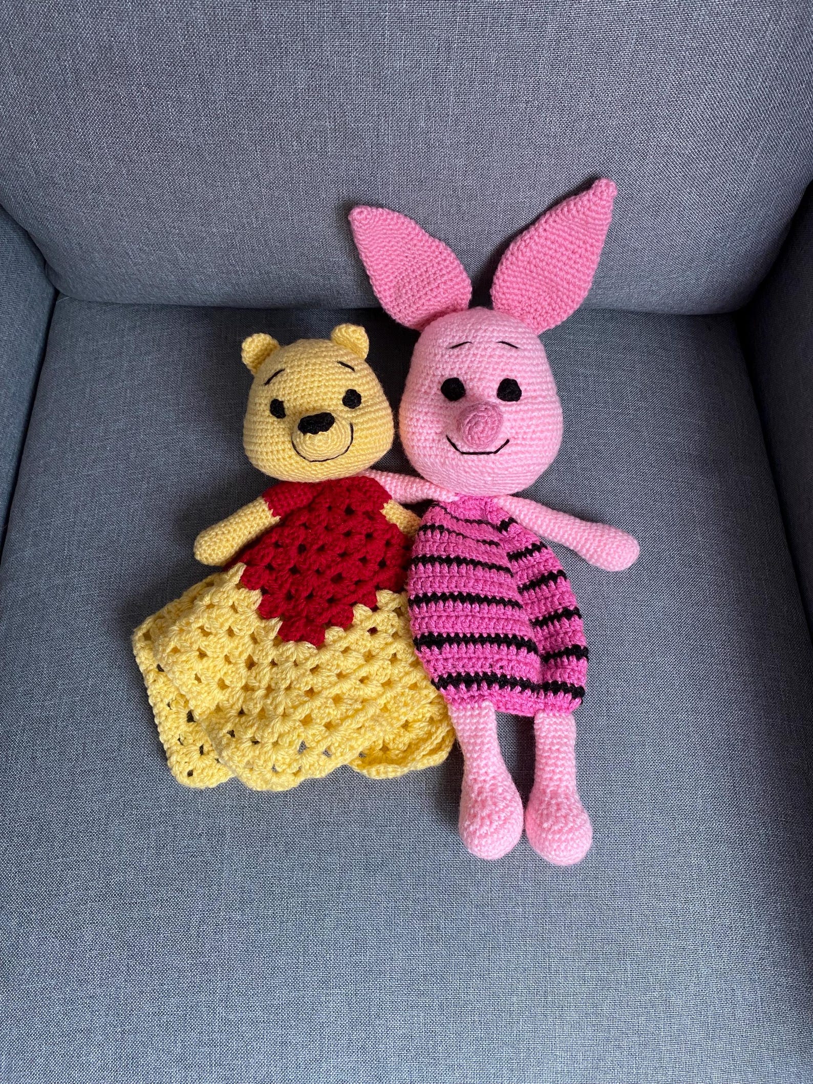 Winnie the Pooh & Piglet Lovey Duo Crochet Pattern Bundle Baby ...