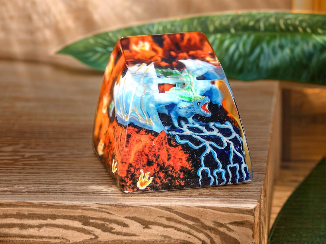 Blue Dragon Artisan Keycap, SA Profile Resin Keycap for Cherry MX ...