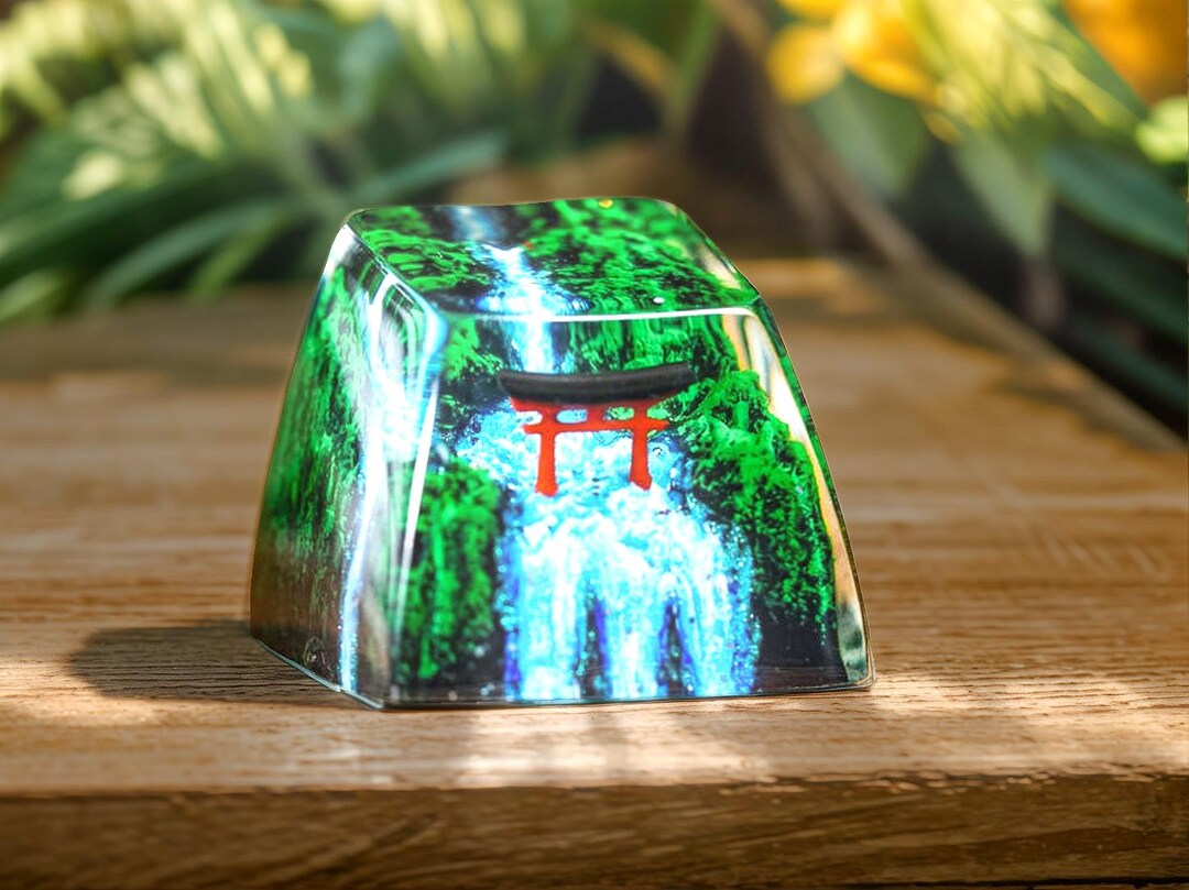 Japanese Summer Torii Gate Keycap, Kawaii Artisan Keycap for Mechanical ...