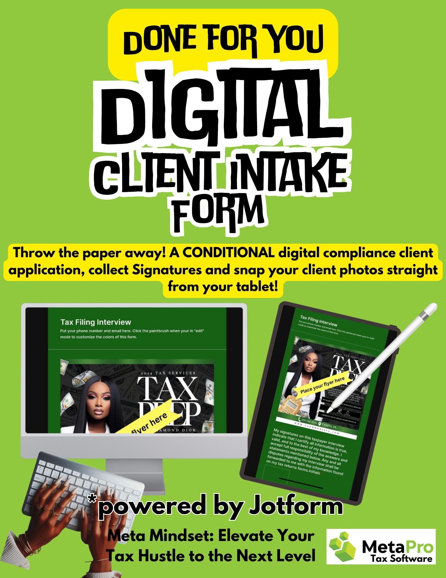 Digital Client Intake Form for Tax Professionals – Fully Automated ...