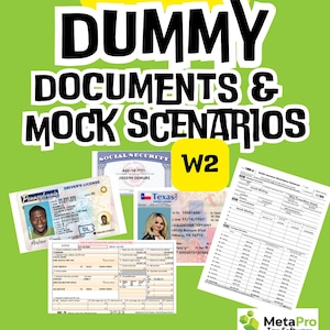 10 W2 Mock Practice Tax Scenarios – Beginner 1095A Included - Etsy