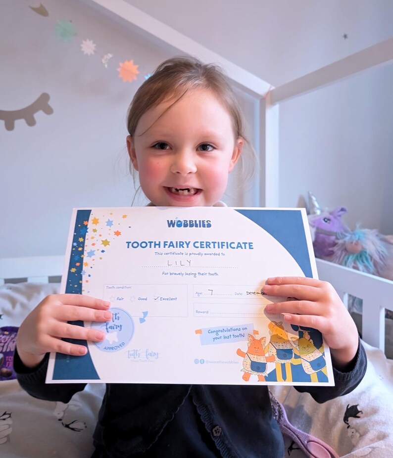 Tooth Fairy Certificate, First Tooth Certificate, Editable Tooth Fairy ...