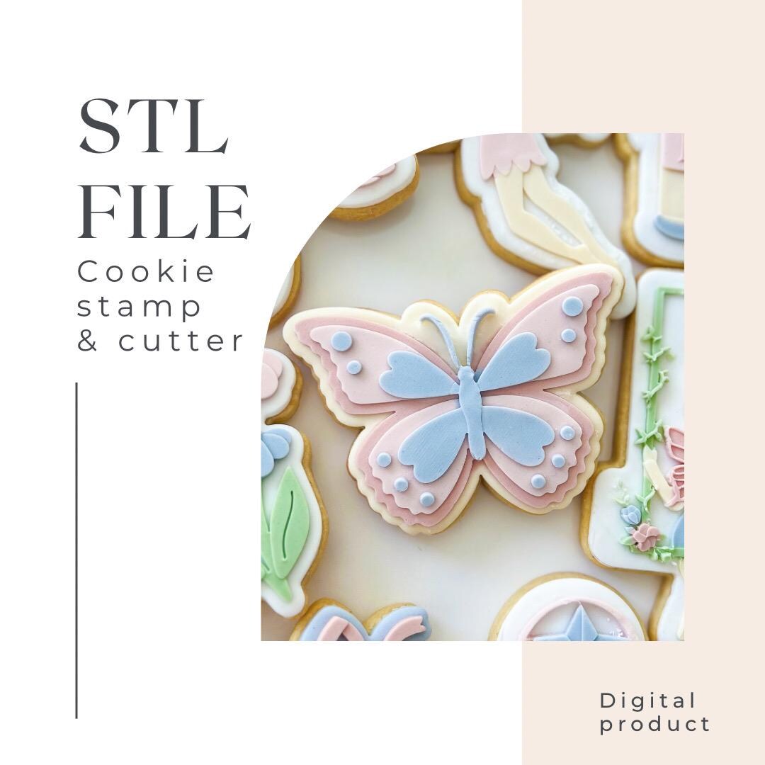 Butterfly STL File - Etsy