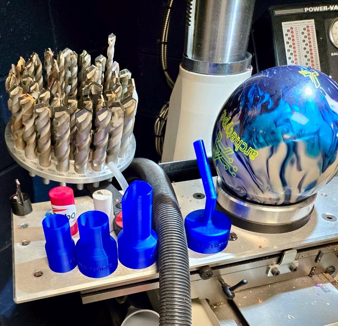 Plug Cutting Vacuum Shield and Adapters - Bowling Ball Drilling Tool - Etsy