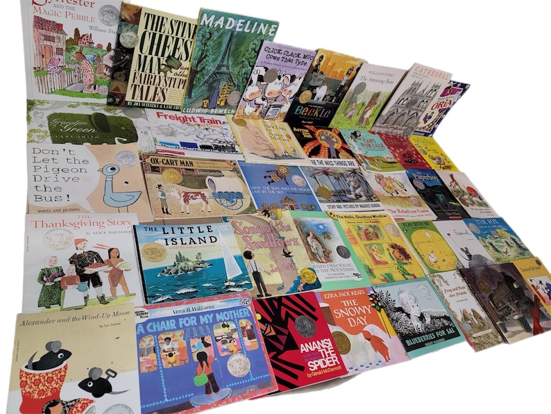Caldecott Honor Children's Books Lot: Random Mix, Award Winning Kids ...