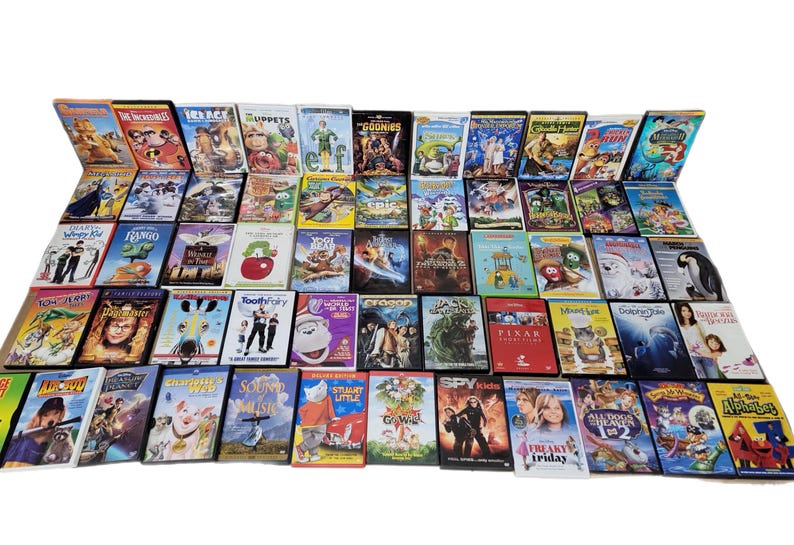 Family DVD Movie Lot: Kids Cartoon Films, Adventure Movies (you Choose ...