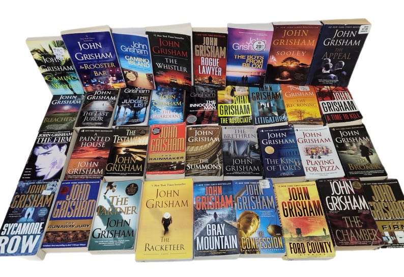 John Grisham Paperback Books Lot: Mystery Thriller Series - Etsy