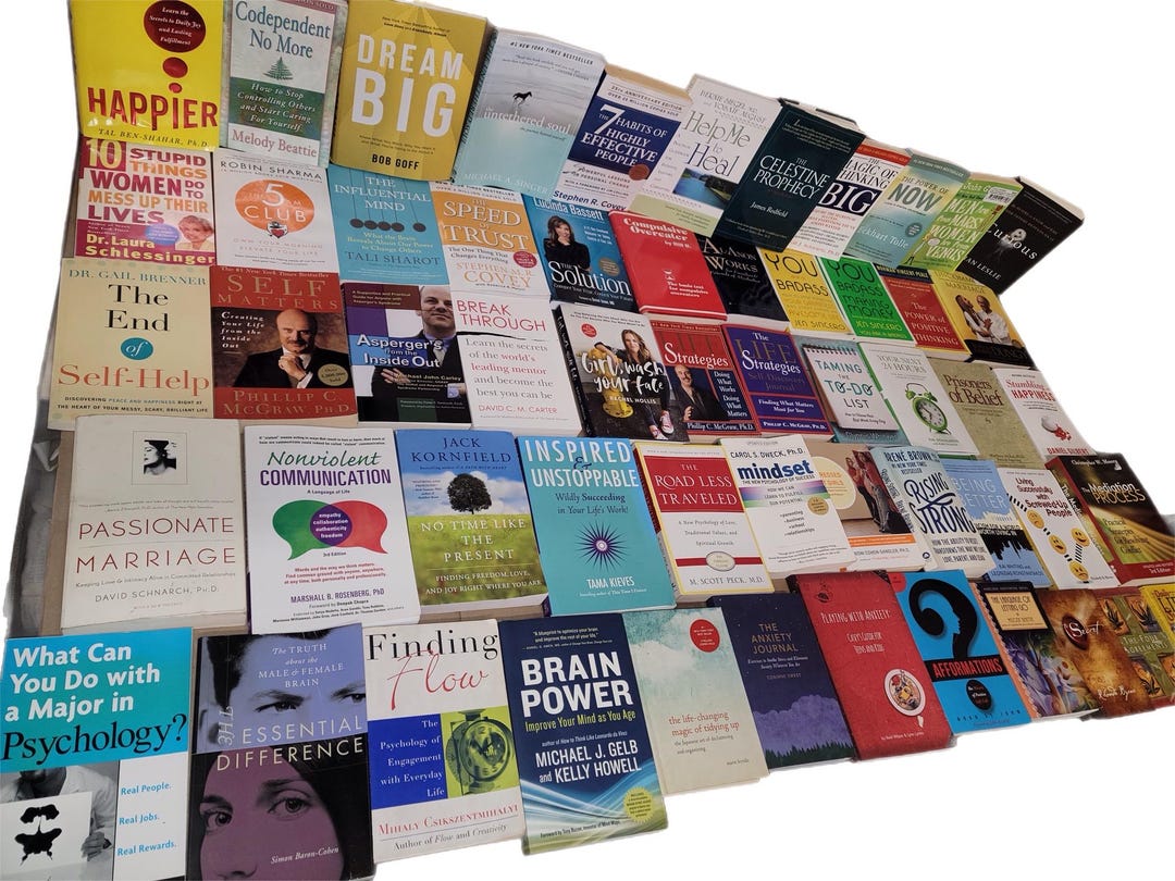Lot of 20 Psychology Self-help Books: Therapy, Motivation ...