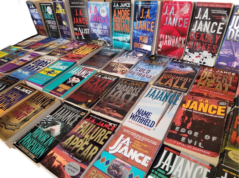 J.A. Jance Mystery Books Lot: Paperback Thrillers - Etsy