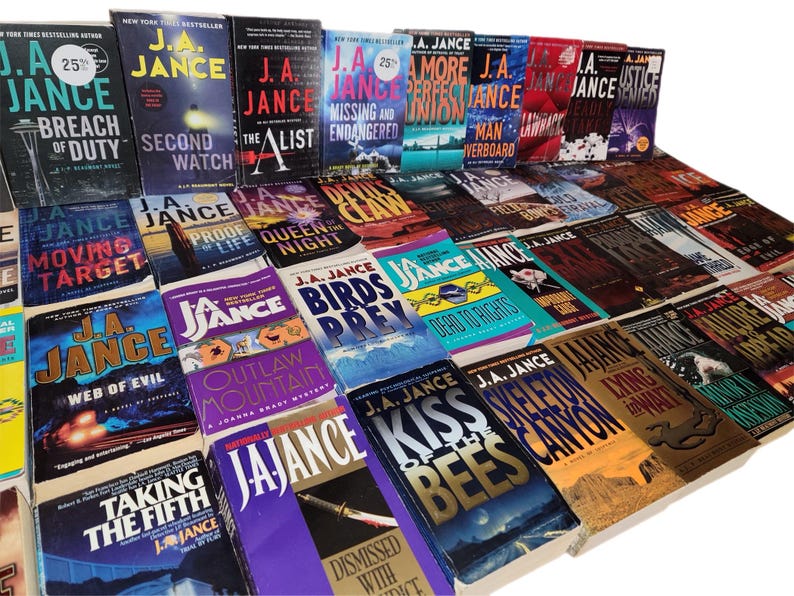 J.A. Jance Mystery Books Lot: Paperback Thrillers - Etsy