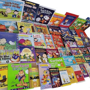 Lot of 10 GARFIELD/SNOOPY Charlie Brown Peanuts Schultz/davis Comic ...