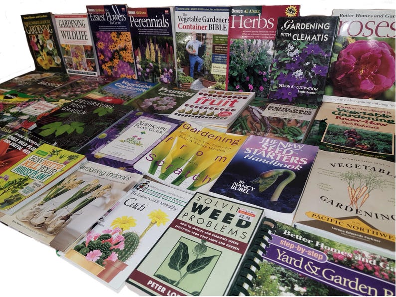 Gardening & Landscape Book Lot: Curated Mix of Growing Guides - Etsy