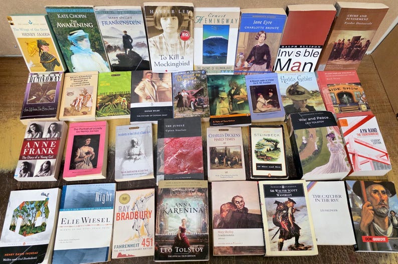 Vintage Paperback Book: Classic Literature - Choose Your Title - Etsy
