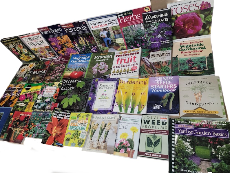 Gardening & Landscape Book Lot: Curated Mix of Growing Guides - Etsy