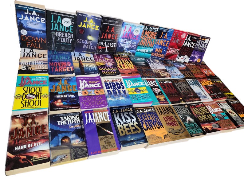 J.A. Jance Mystery Books Lot: Paperback Thrillers - Etsy