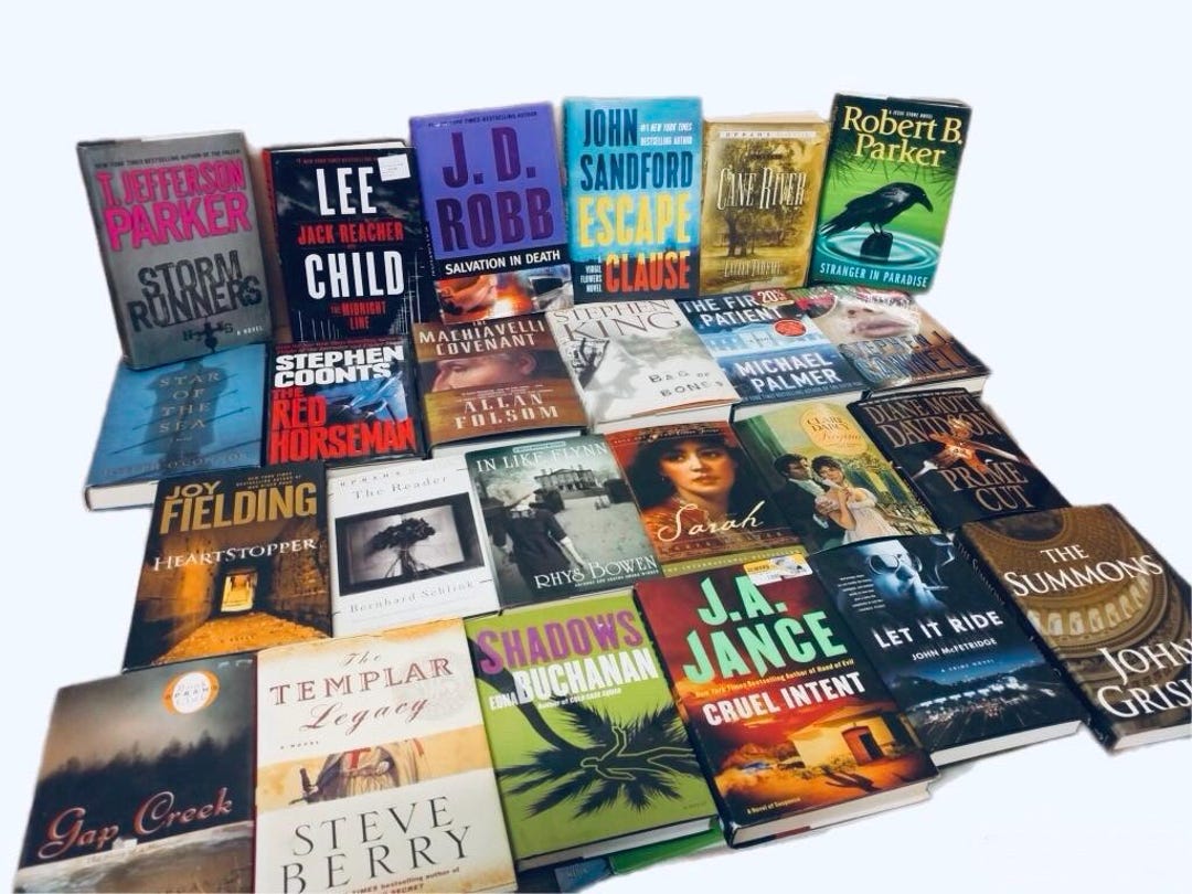 Lot of 10 Hardcover Books ~INSTANT COLLECTION~ General Fiction Popular ...