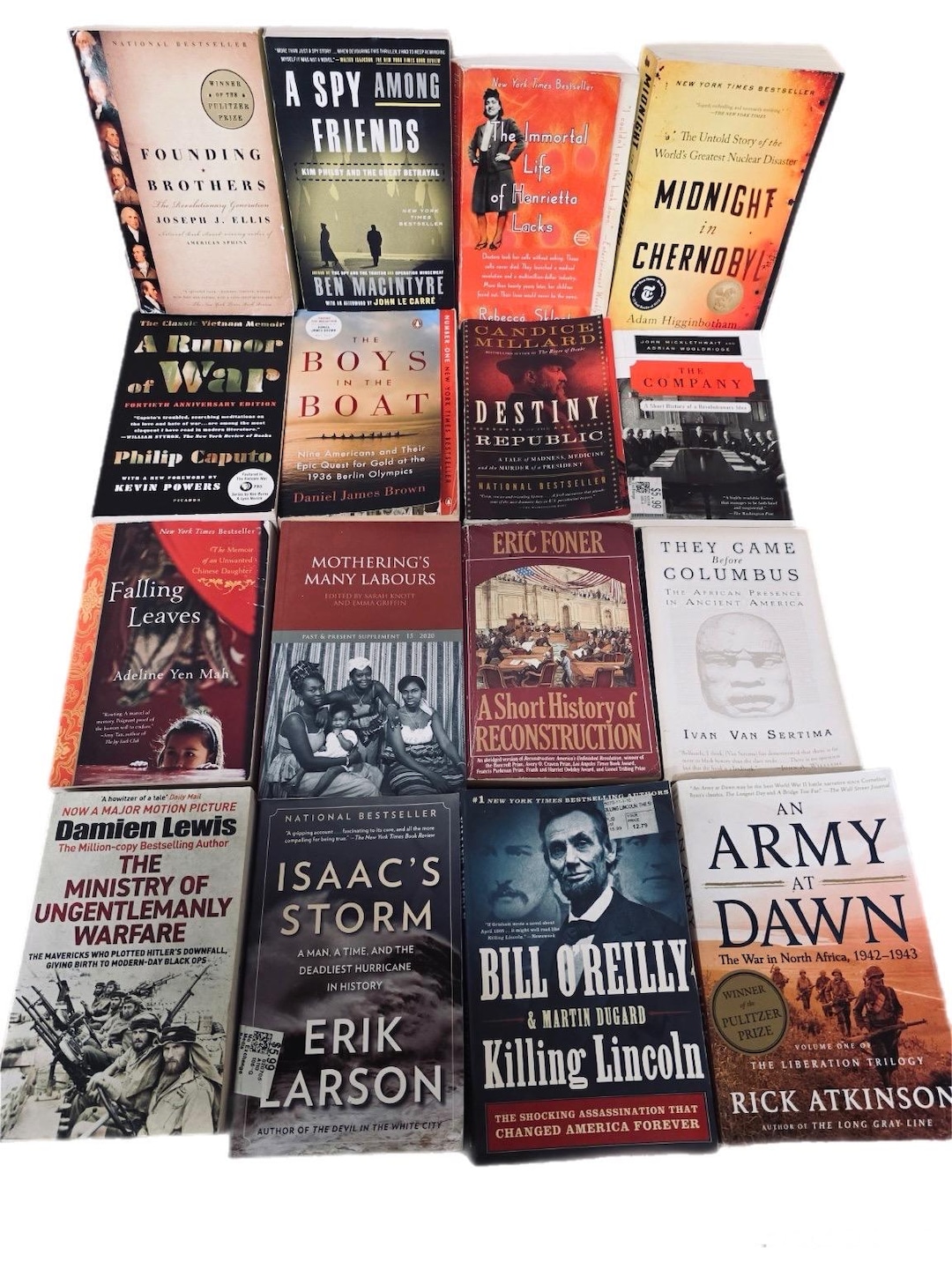 Historical Nonfiction Book Lot: WWII, Politics, Biographies - Choose ...