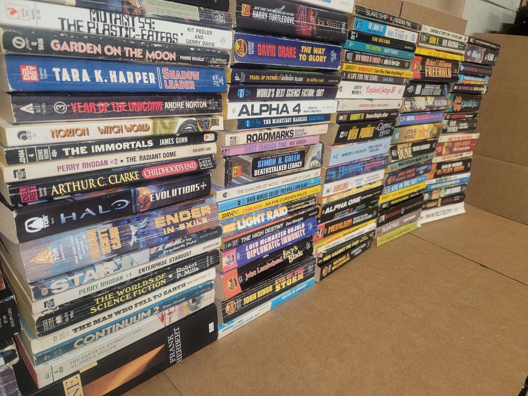 Vintage Science Fiction Paperback Book Lot: Curated Sci-fi Mix - Etsy