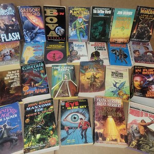 Lot of 20 Science Fiction Books Vintage Rare RANDOM Paperbacks Popular ...