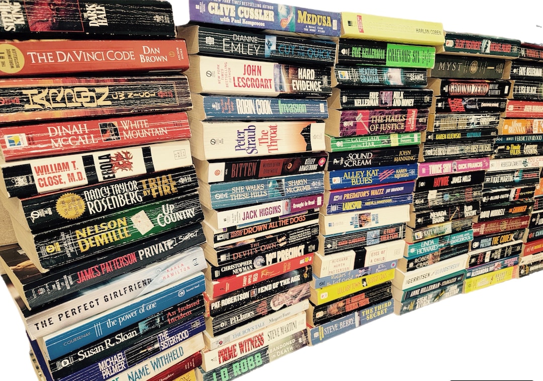 Lot of 20 Mystery Thriller Paperback Books: Curated Collection ...