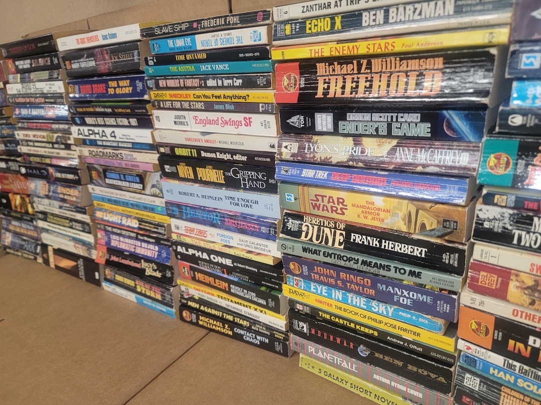 Lot of 20 Science Fiction Books Vintage Rare RANDOM Paperbacks Popular ...