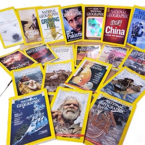 Vintage National Geographic Magazines: Curated Mixed Lot for Collage ...