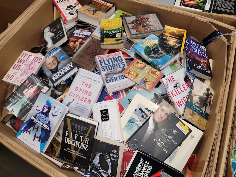 5 Pounds Book Lot: Choose Your Genre - Fiction, Nonfiction, Cooking ...