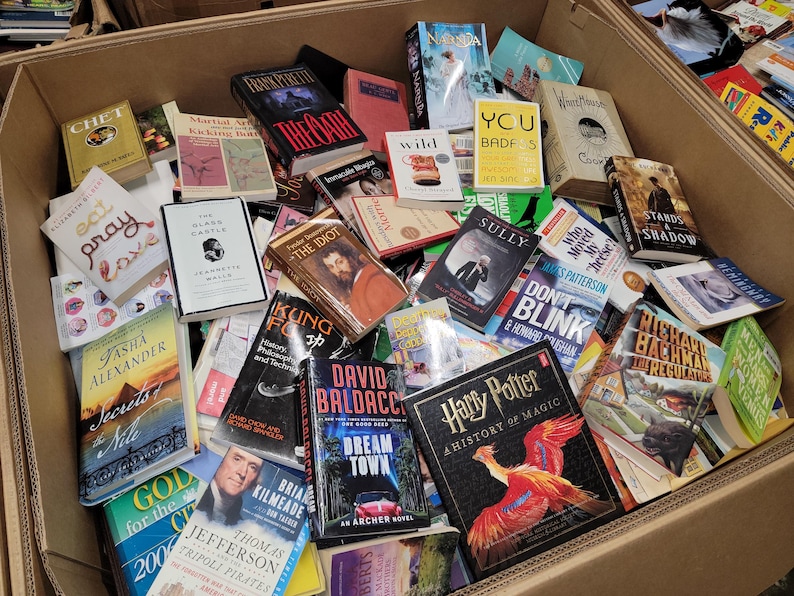 5 Pounds Book Lot: Choose Your Genre - Fiction, Nonfiction, Cooking ...