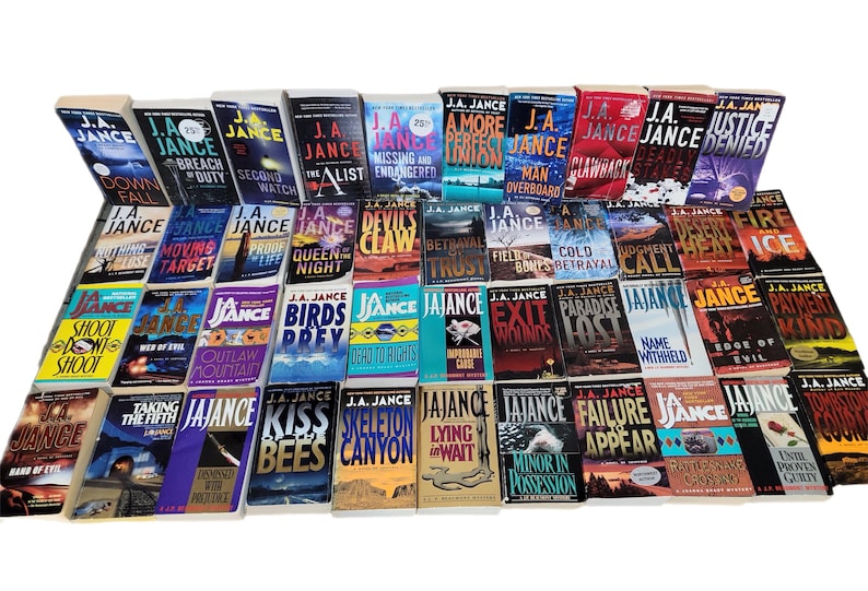 J.A. Jance Mystery Books Lot: Paperback Thrillers - Etsy
