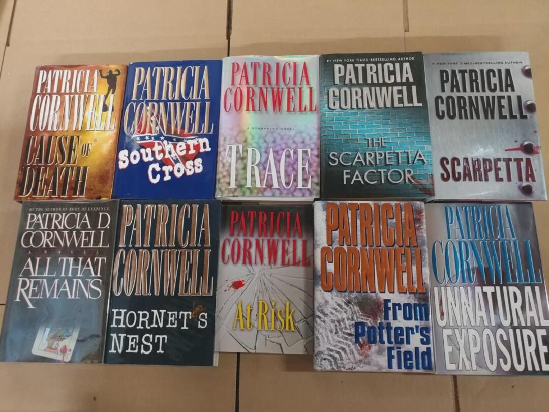 Patricia Cornwell Hardcover Mystery Lot of 10 Books – Scarpetta, Brazil ...