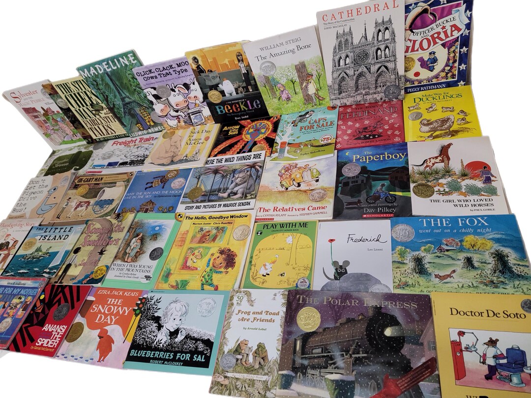 Caldecott Honor Children's Books Lot: Random Mix, Award Winning Kids ...