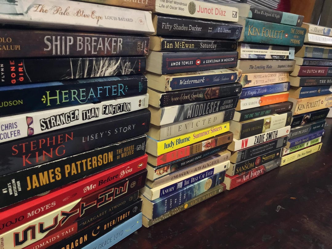 Random Lot: Large Trade Paperback Fiction Books - Assorted Genres - Etsy