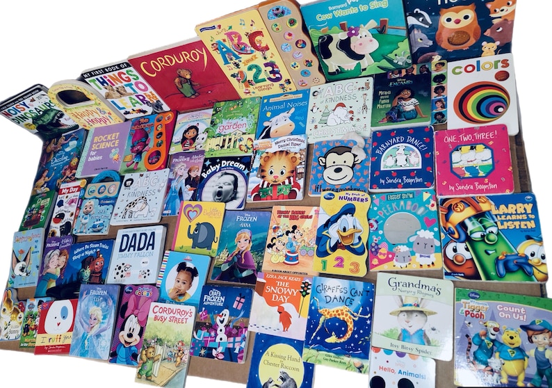 Children's Board Book Lot: Curated Mix for Toddler Daycare - INSTANT ...