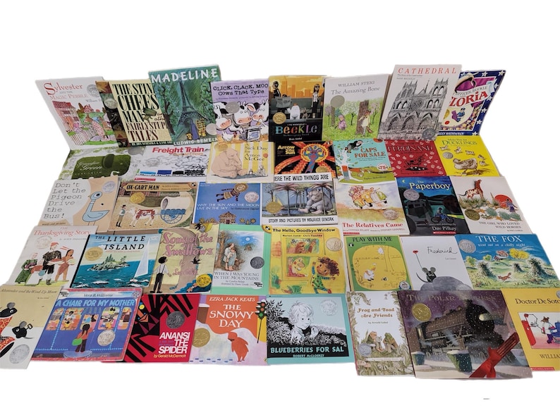 Caldecott Honor Children's Books Lot: Random Mix, Award Winning Kids ...