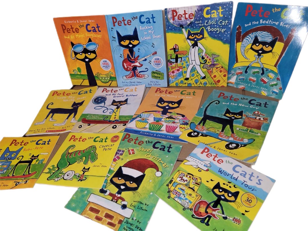 Pete the Cat Book Lot of 5: James Dean, Eric Litwin, Picture & Chapter ...